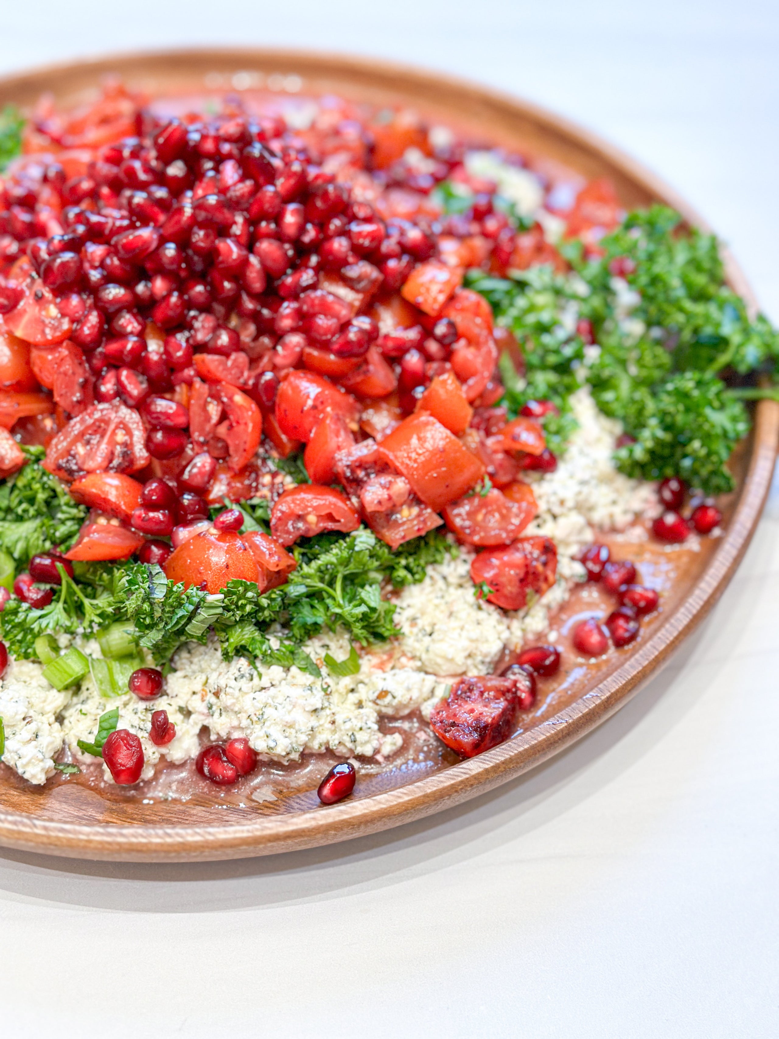 The Layered Feta Salad Board | Honey and Hive Boards